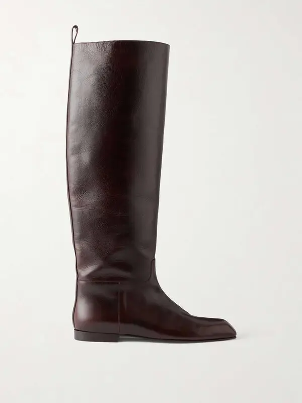 Khaite Colt Leather Knee Boots