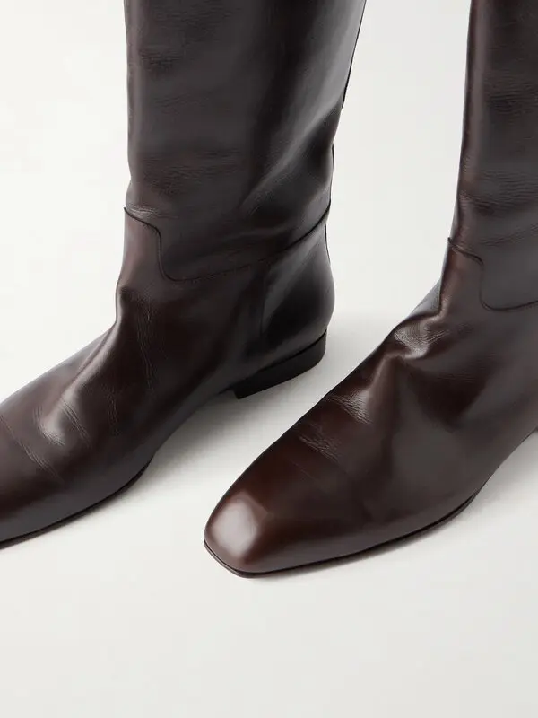 Khaite Colt Leather Knee-high Boots - Brown