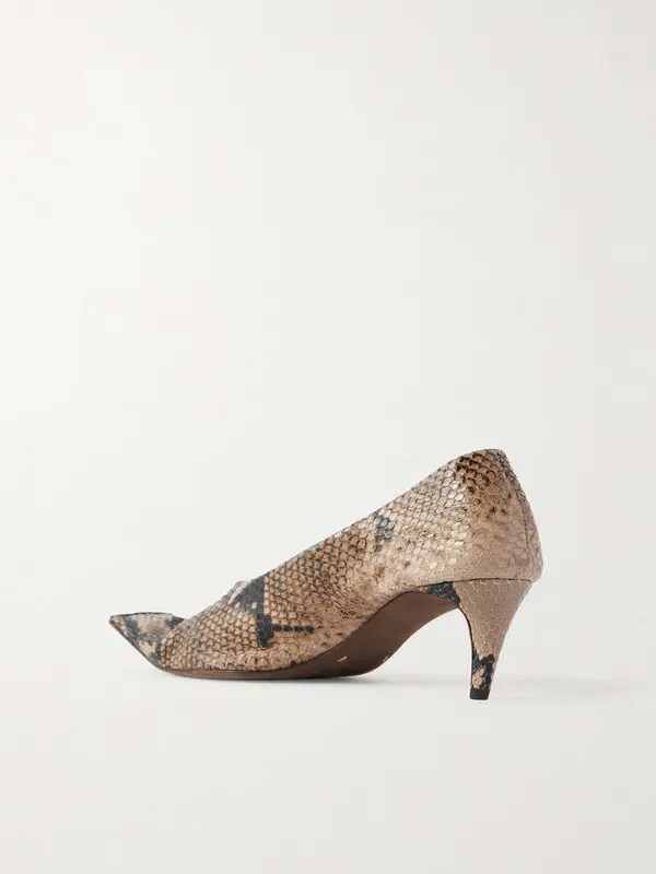 Khaite Marlene Snake-effect Leather Pumps - Snake Print