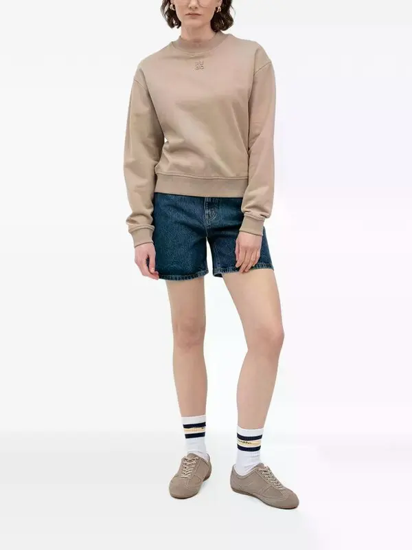 Hugo Logo-embroidered Mock Neck Sweater