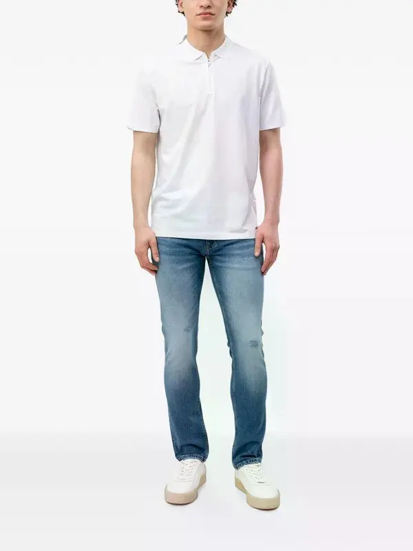 Hugo Distressed Logo-patch Jeans