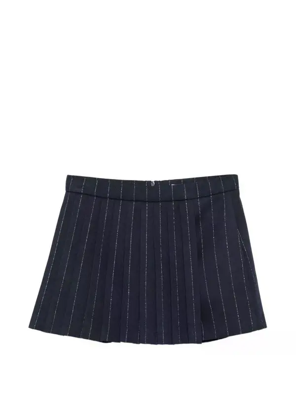 Maje Pinstripe Pleated Shorts
