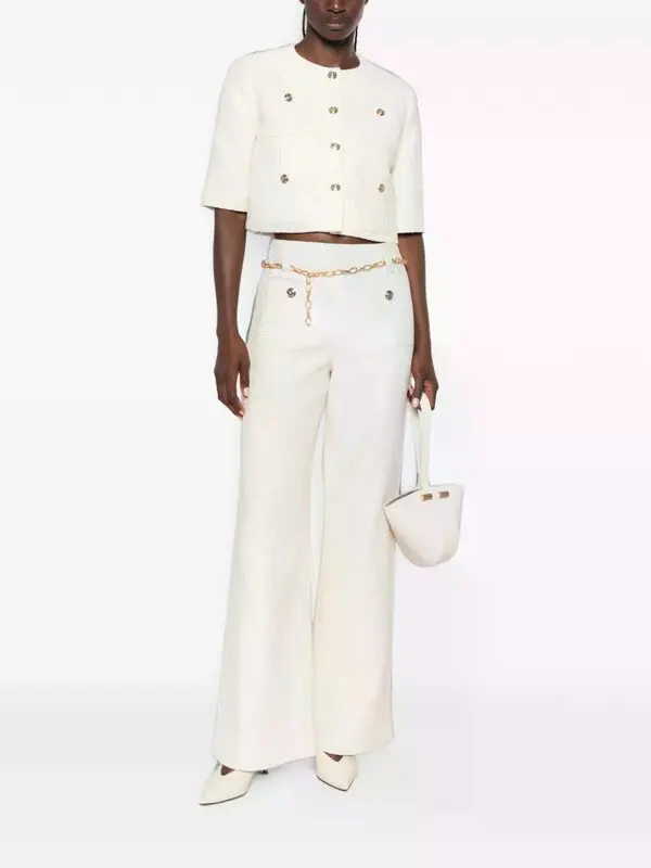 Maje Short-sleeve Button-front Jacket