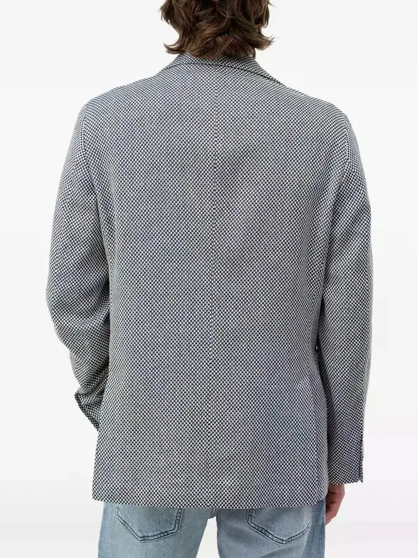BOSS Micro-patterned Single-breasted Blazer