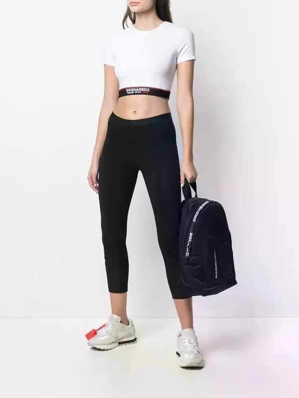 Dsquared2 Logo-print Cropped Leggings
