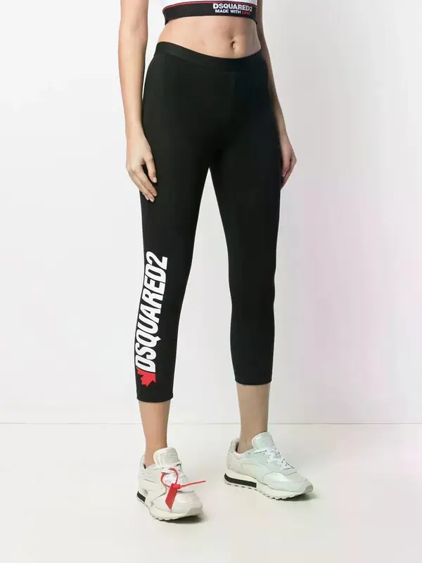 Dsquared2 Logo-print Cropped Leggings