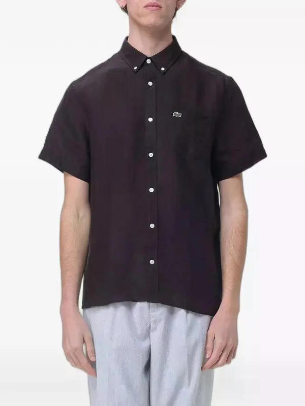Lacoste Logo-patch Linen Shirt