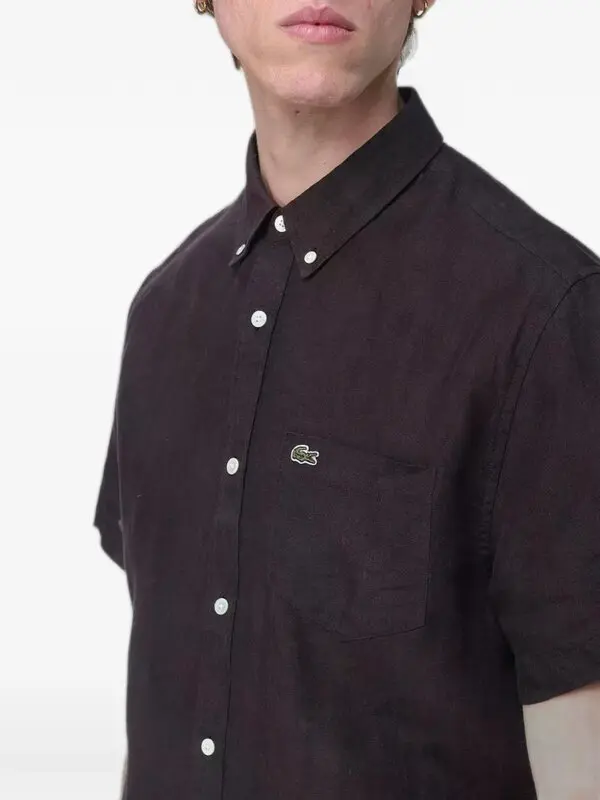 Lacoste Logo-patch Linen Shirt