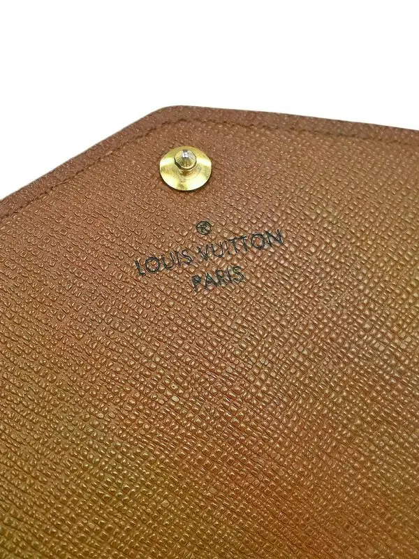 LOUIS VUITTON 2014 Monogram Portefeuille Sarah Wallet - Brown