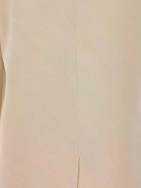KANGRA Knitted Rolled-sleeve Blazer - Neutrals