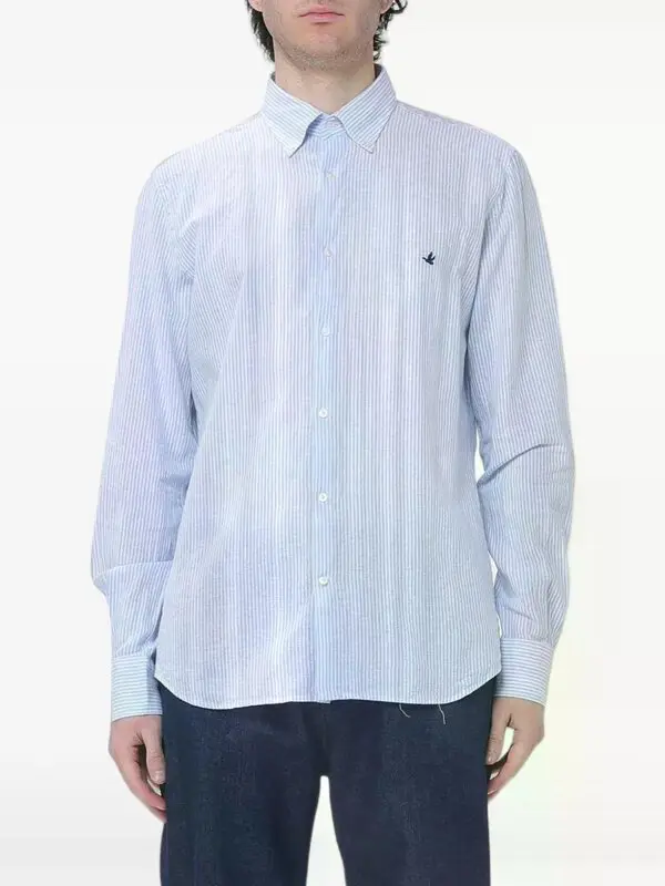 BROOKSFIELD Striped Linen Shirt