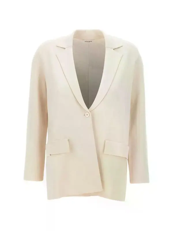 KANGRA Single-breasted Blazer - Neutrals