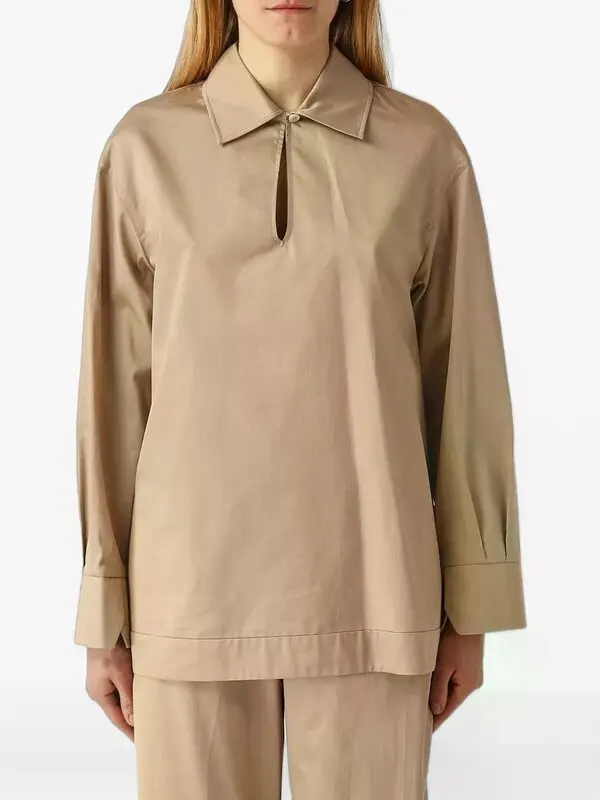 Max Mara Cotton Poplin Blouse