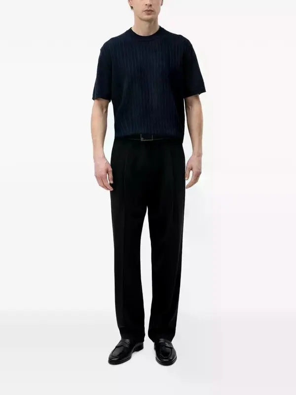 BOSS Ribbed Knit Short-sleeve Sweater