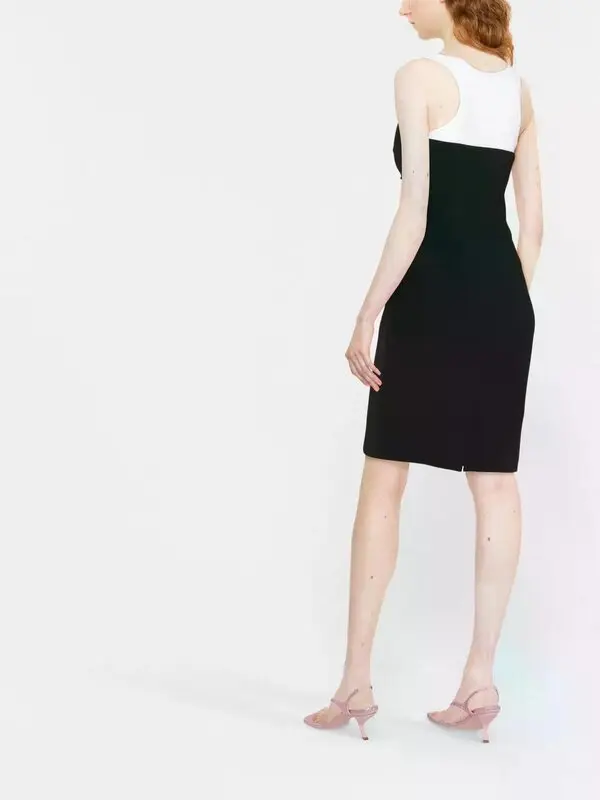 Moschino Strapless Mini Dress With Button Detail