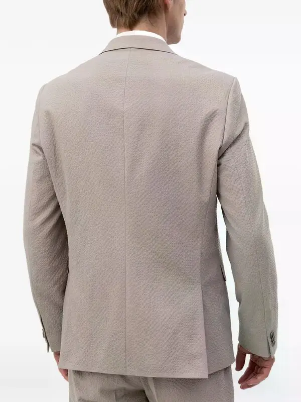 Hugo Seersucker Single-breasted Jacket