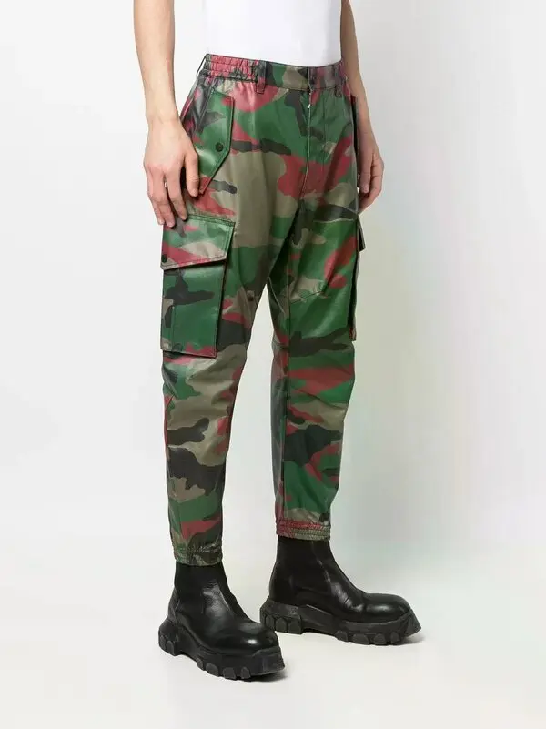 Dsquared2 Camouflage Print Tapered Cargo Trousers