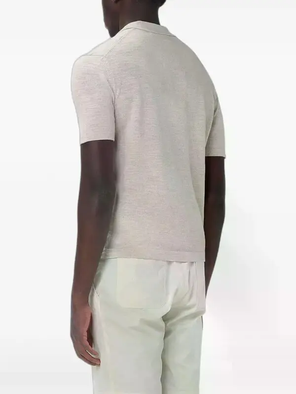 BROOKSFIELD V-neck Bowling-collar T-shirt