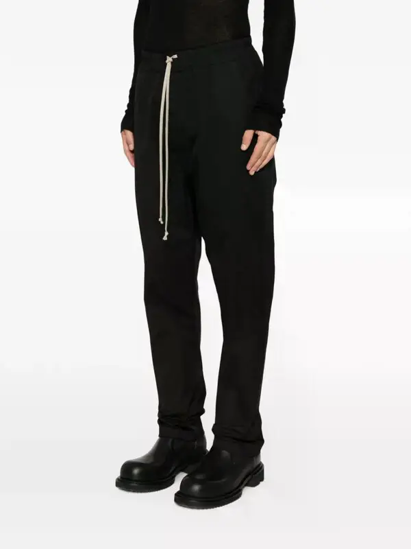 Rick Owens Drawstring-fastening Drop-crotch Trousers - Black