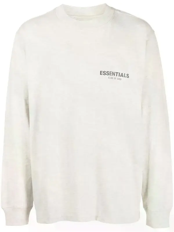 Fear Of God Logo Cotton Sweatshirt - Grey