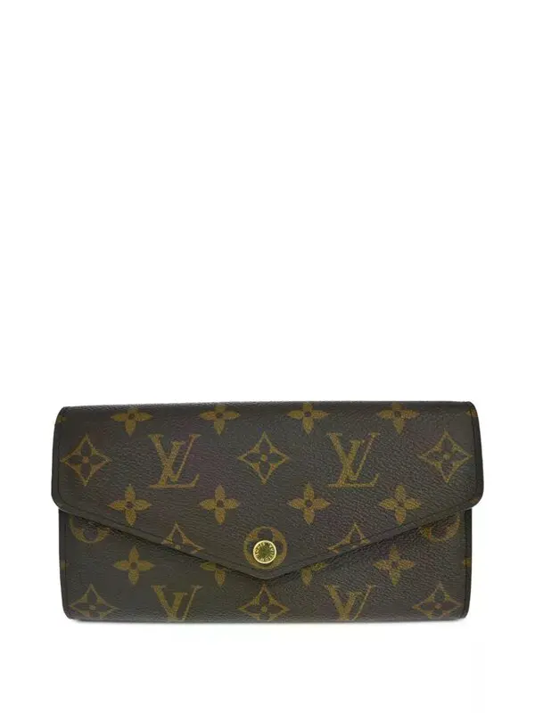 LOUIS VUITTON 2010-2020s Monogram Portefeuille Sarah Wallet - Brown