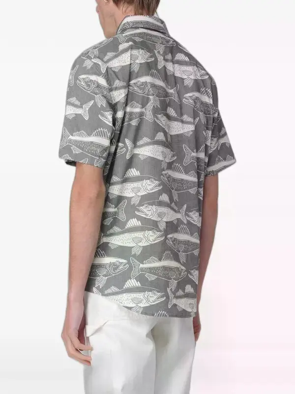 Filson Twin Lakes Fish-print Short-sleeve Shirt