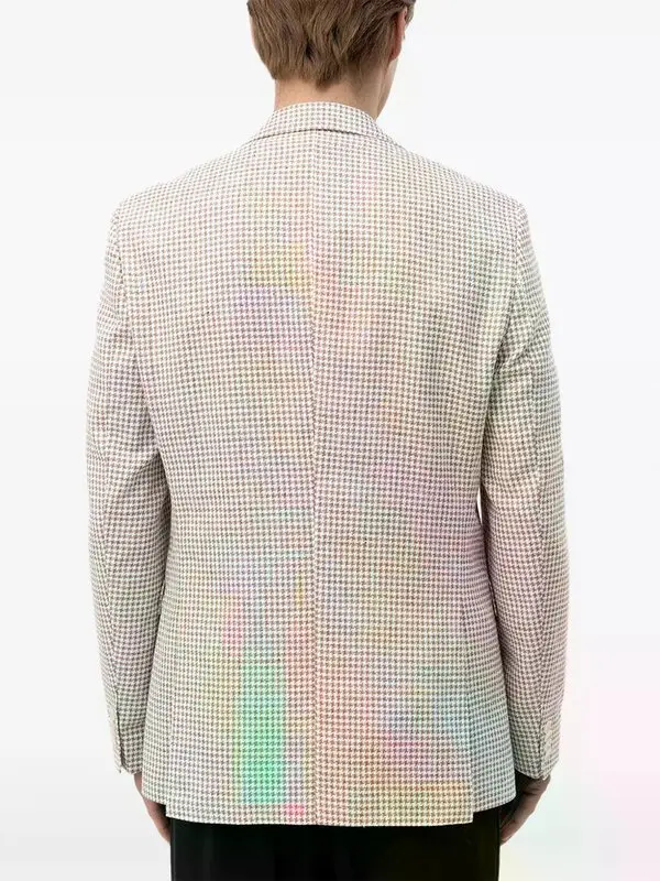 BOSS Houndstooth-pattern Blazer - Neutrals