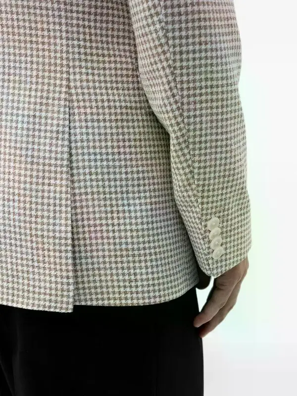 BOSS Houndstooth-pattern Blazer - Neutrals