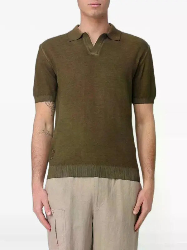 BLAUER. Esmond Fine-knit Polo Shirt