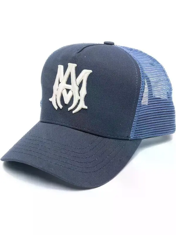 Amiri Embroidered Logo Mesh Panel Cap - Blue