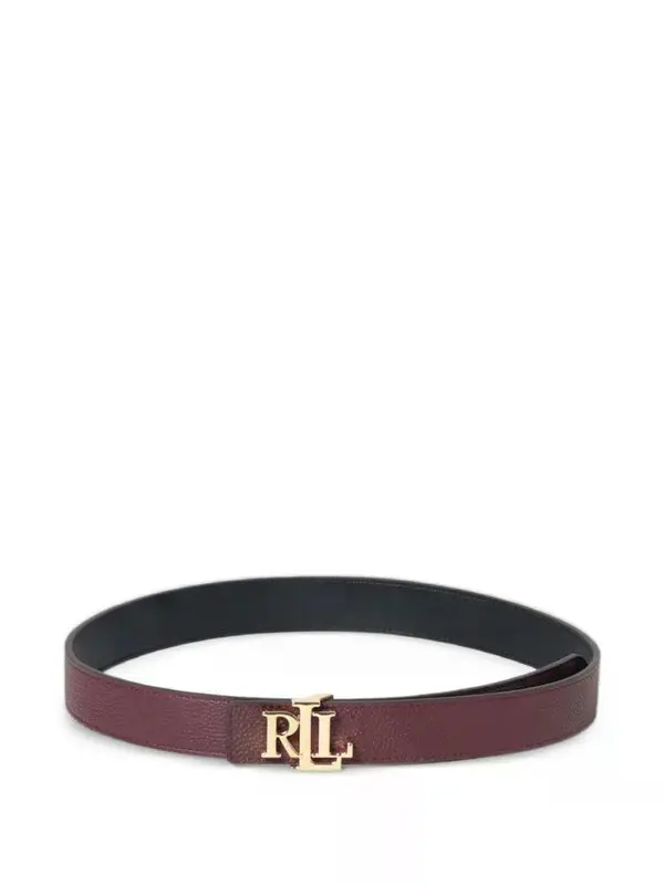 Ralph Lauren Reversible Logo Plaque Belt - Red