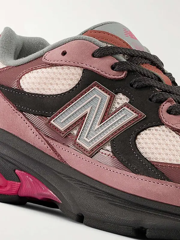 NEW BALANCE Abzorb 2010 Suede-trimmed Mesh Sneakers