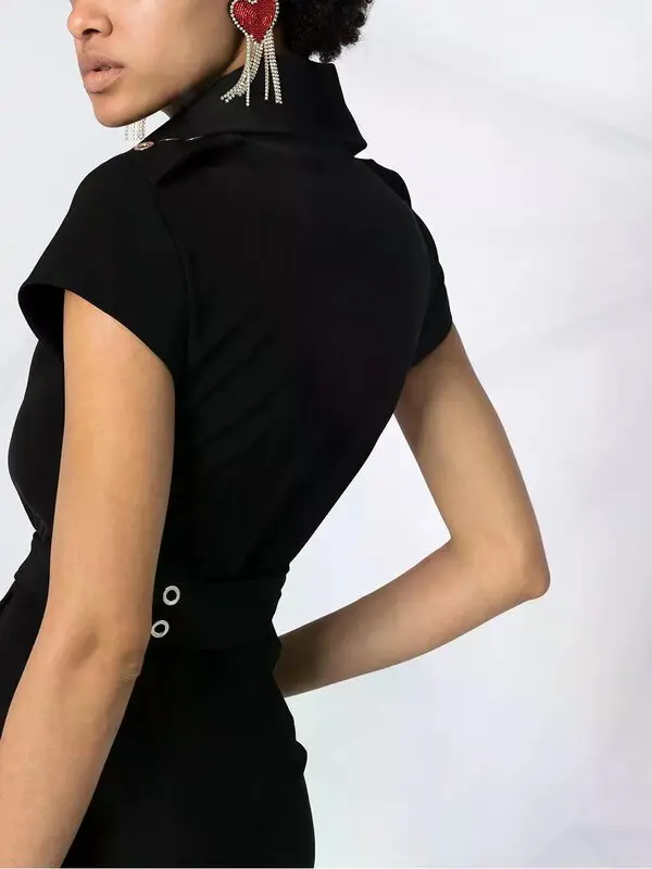Moschino Belted Snap-fastened Jumpsuit