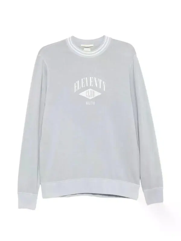 Eleventy Logo Print Sweatshirt