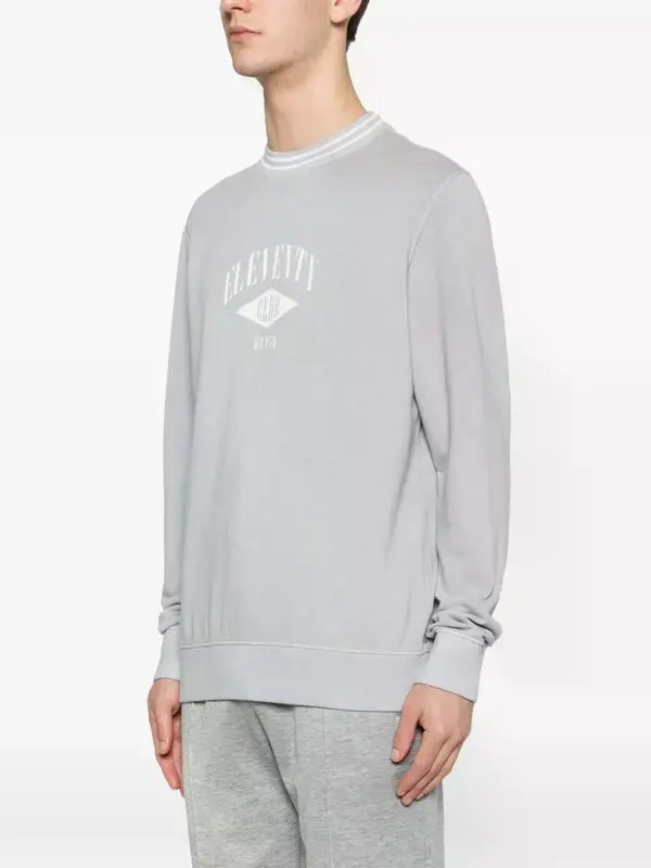 Eleventy Logo Print Sweatshirt