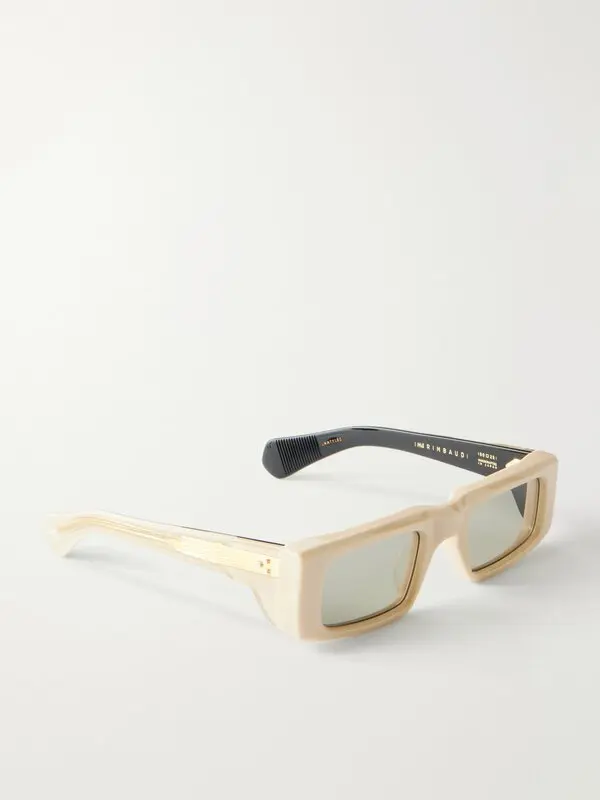 JACQUES MARIE MAGE Rimbaud Square-frame Acetate Sunglasses - Neutrals