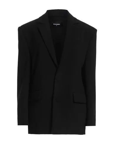 Dsquared2 Blazer Size Polyester, Polyurethane, Calfskin - Black