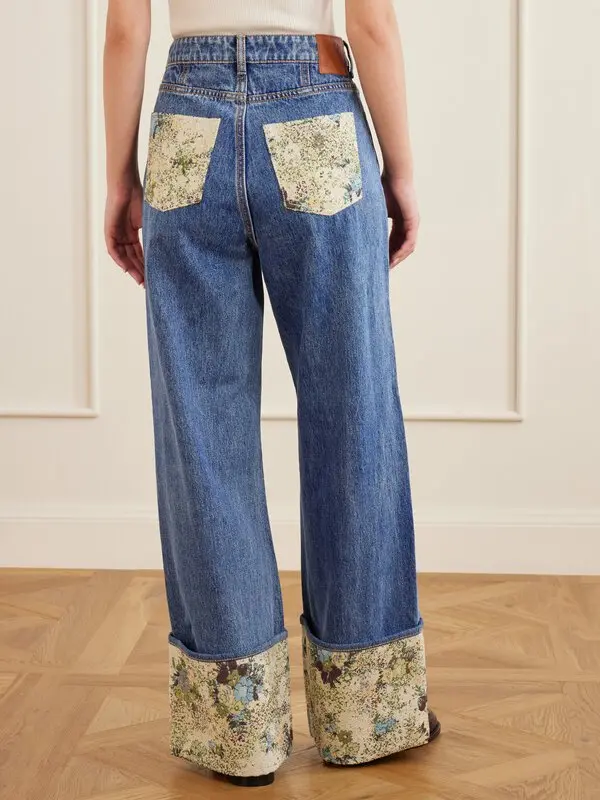 ALEMAIS Marcel Printed Straight-leg Jeans