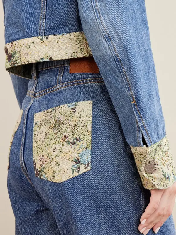 ALEMAIS Marcel Printed Straight-leg Jeans