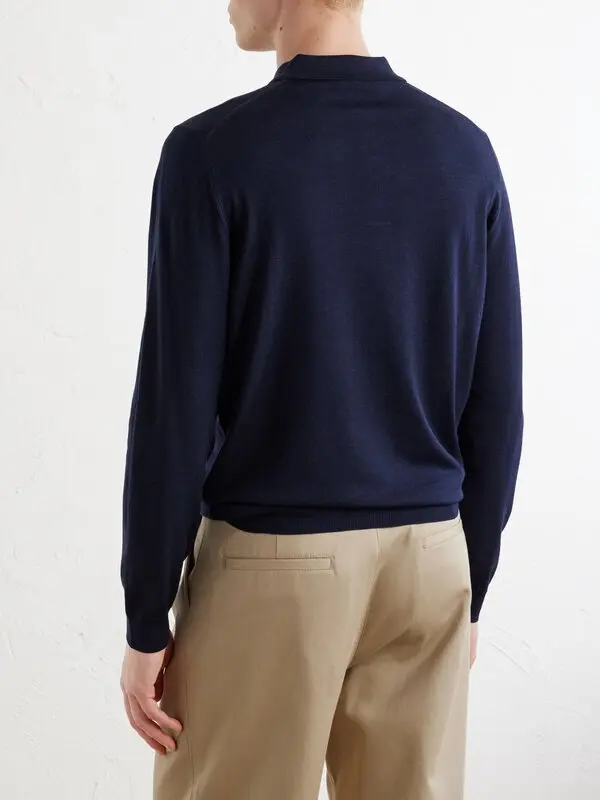 SLOWEAR Slim-fit Flexwool Polo Shirt