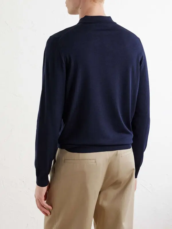 SLOWEAR Slim-fit Flexwool Polo Shirt