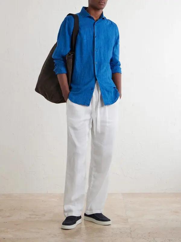 Frescobol Carioca Antonio Linen Shirt