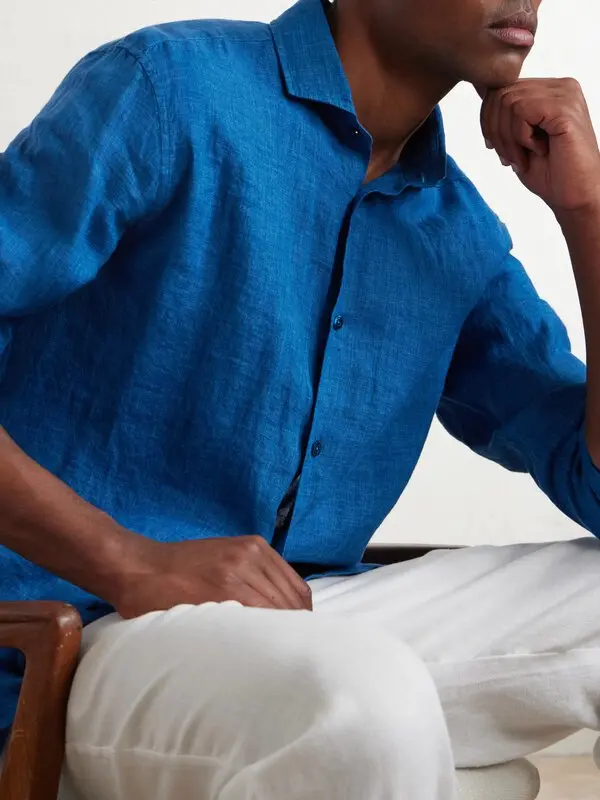 Frescobol Carioca Antonio Linen Shirt