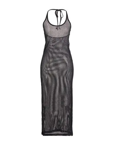 COURREGES Maxi Dress Size Cotton - Black