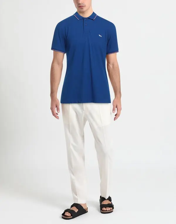 HARMONT & BLAINE Polo Shirt Size Cotton, Elastane
