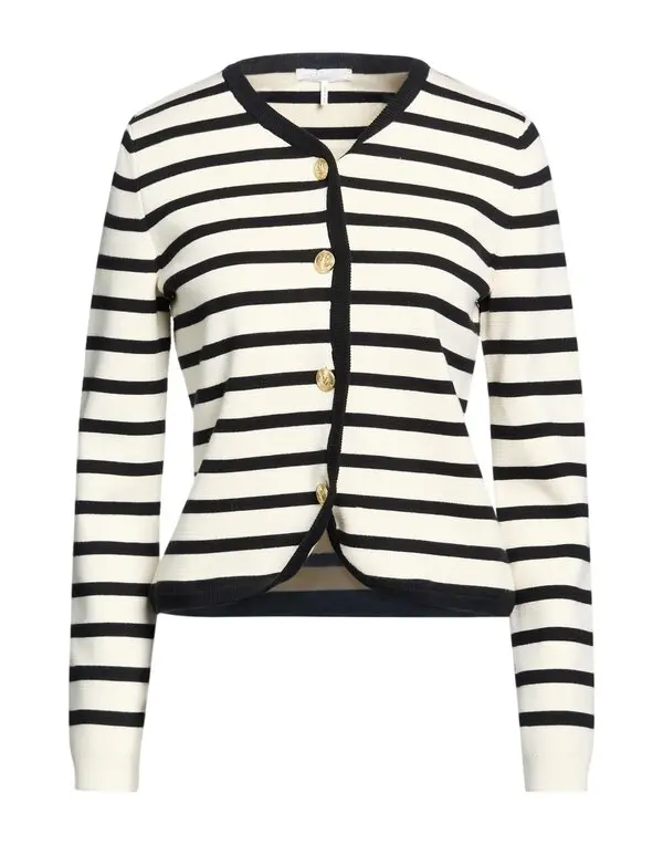 Rag & Bone Cardigan Ivory Size Cotton, Polyamide, Elastane