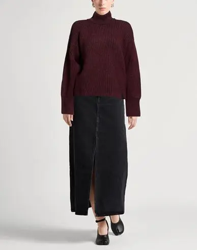 Maison Kitsuné Turtleneck Burgundy Size Wool
