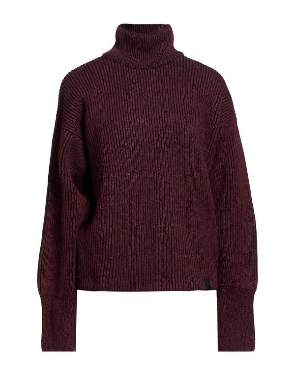 Maison Kitsuné Turtleneck Burgundy Size Wool