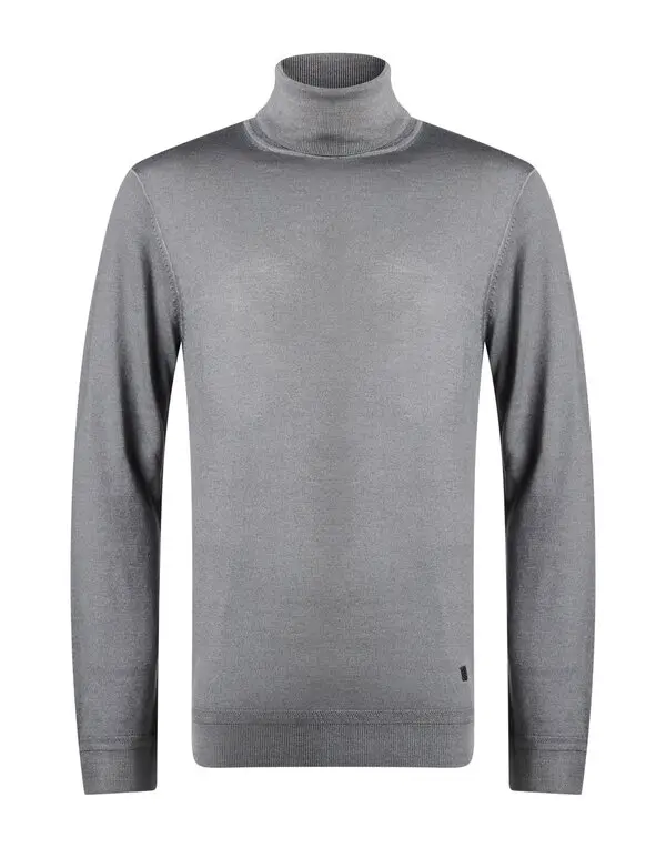 LIU •JO MAN Turtleneck Wool Pullover - Grey