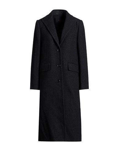 PALTO' Wool Glen Plaid Single-breasted Coat - Charcoal